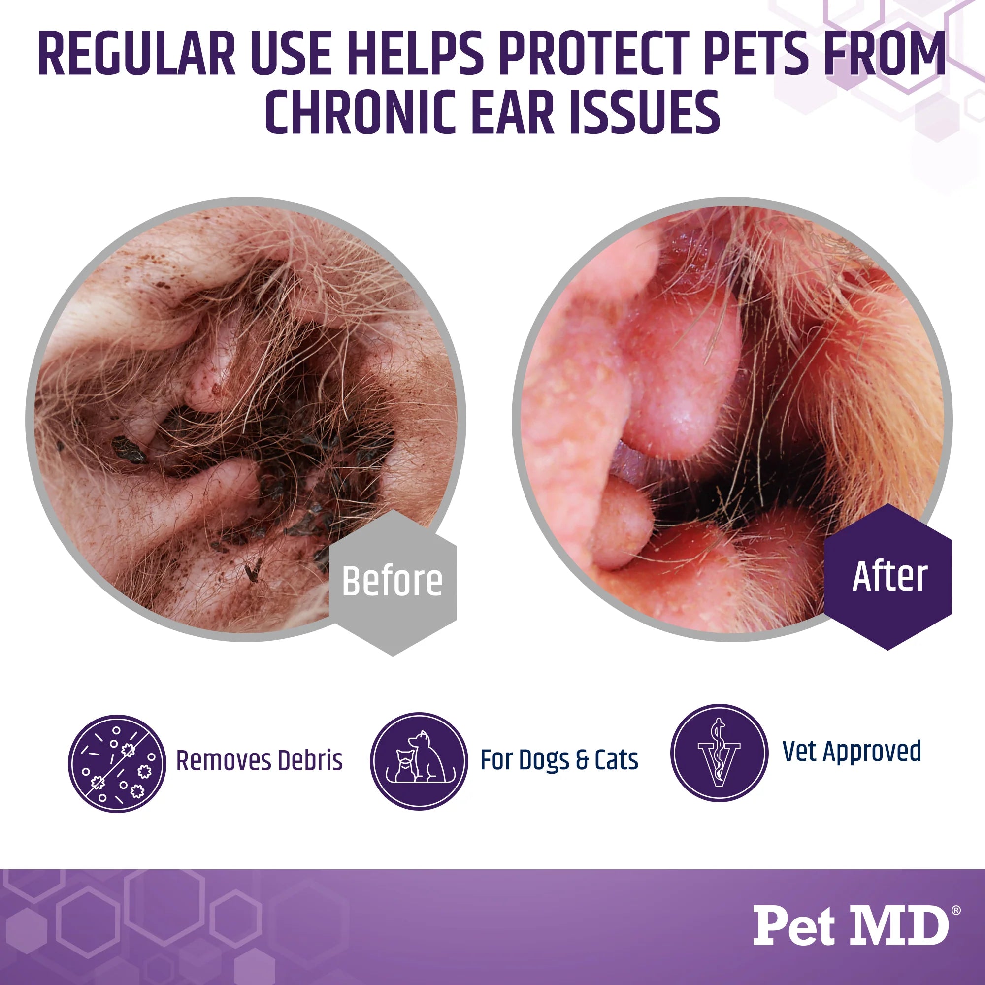 Tris Ear Flush Antiseptic Ear Cleaning Solution for Dogs & Cats - 12 o ...