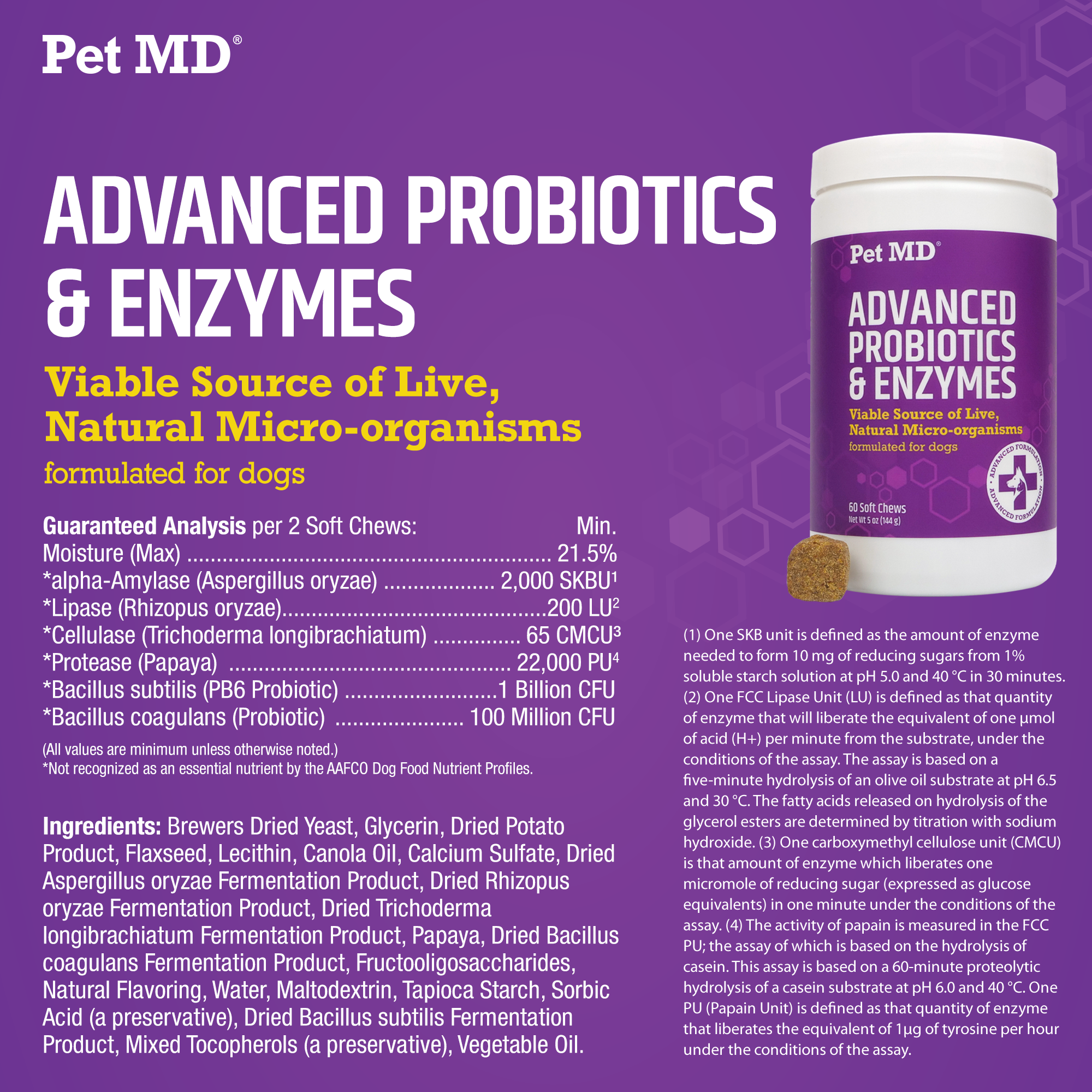 Pet MD Probiotics & Enzymes for Dogs - 60 ct – Pet MD Store